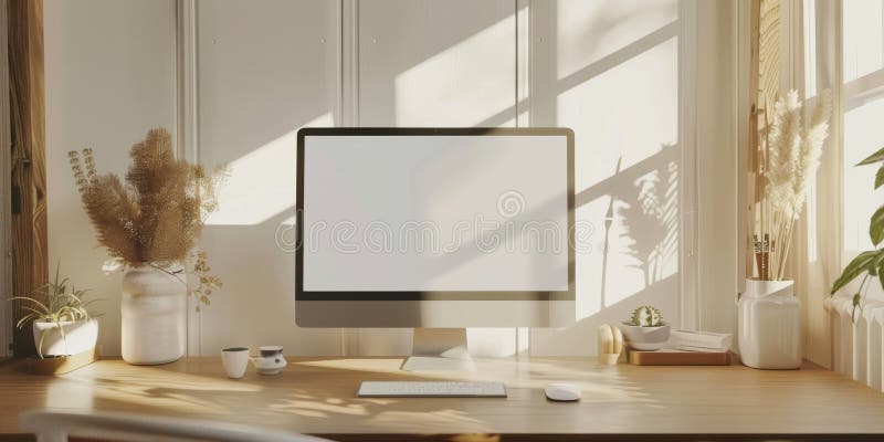 Copy Space Mockup Setup Ideal for Highlighting Text or Graphics. Stock ...