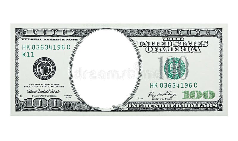 100$ with Copy Space. One Hundred Dollars with Copy-space instead of ...