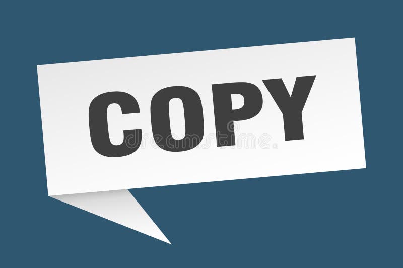 Copy speech bubble. stock vector. Illustration of page - 154052585