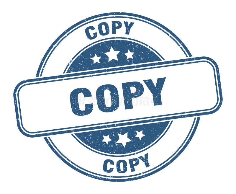 Copy Stamp. Copy Round Grunge Sign Stock Vector - Illustration of ...