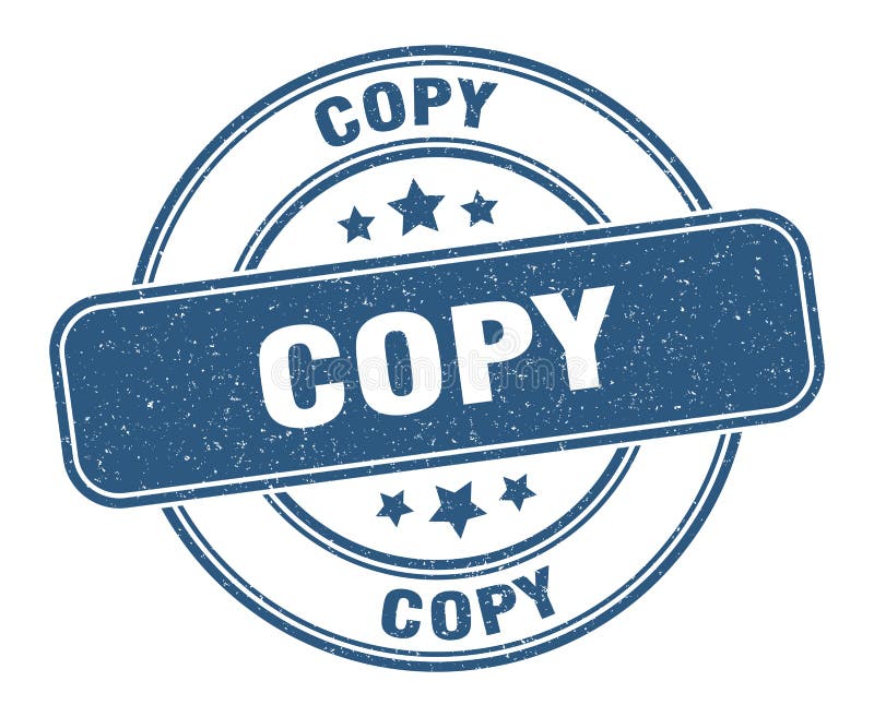 Copy Stamp. Copy Round Grunge Sign Stock Vector - Illustration of ...