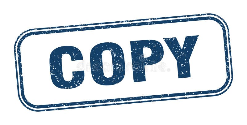 Copy Stamp. Copy Square Grunge Sign Stock Vector - Illustration of ...