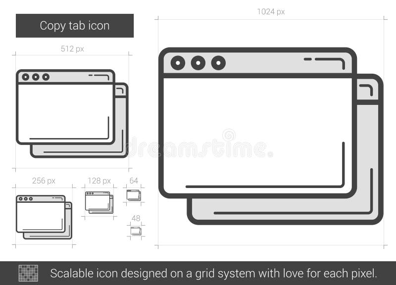 Tab Icon Line Drawing Stock Illustrations – 215 Tab Icon Line Drawing ...