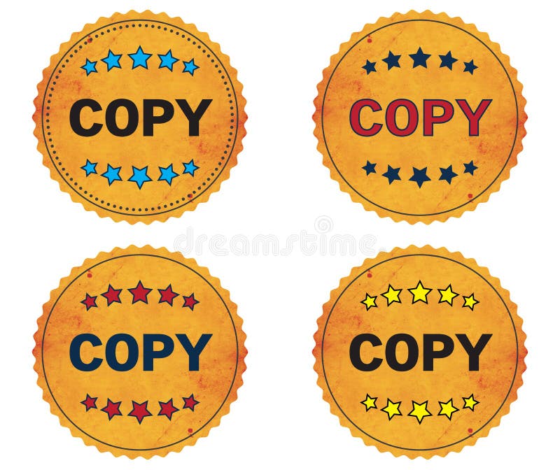 COPY Text, on Round Wavy Border Vintage, Stamp Badge. Stock ...