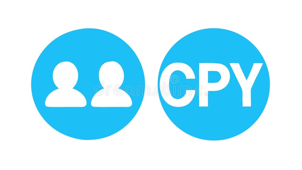 Copy Users Icon for Duplication or Multiple Profiles, Vector Design ...