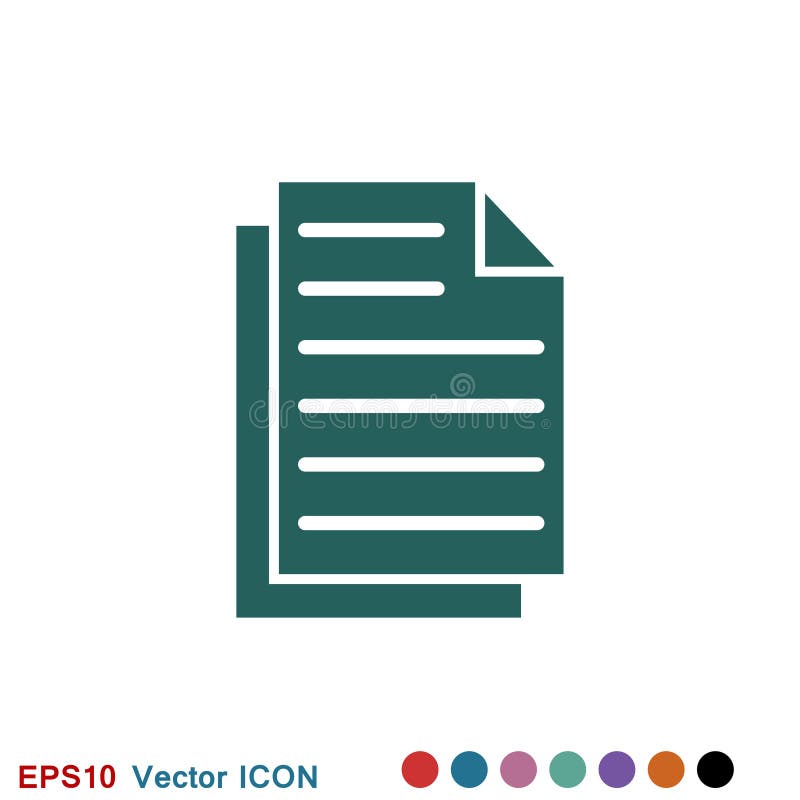 Copy Vector Icon. Duplicate App Symbol. Creative UI Item Stock ...