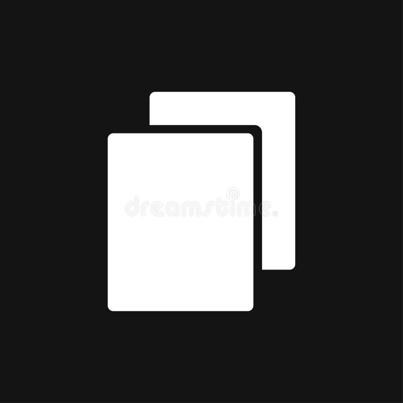 Copy Vector Icon. Duplicate App Symbol. Creative UI Item Stock ...