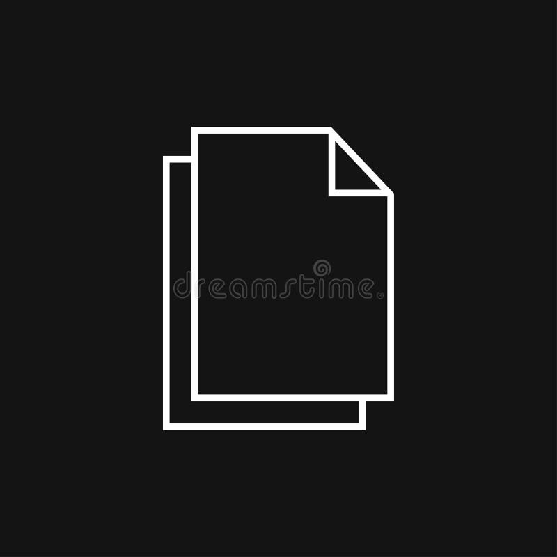 Copy Vector Icon. Duplicate App Symbol. Creative UI Item Stock ...