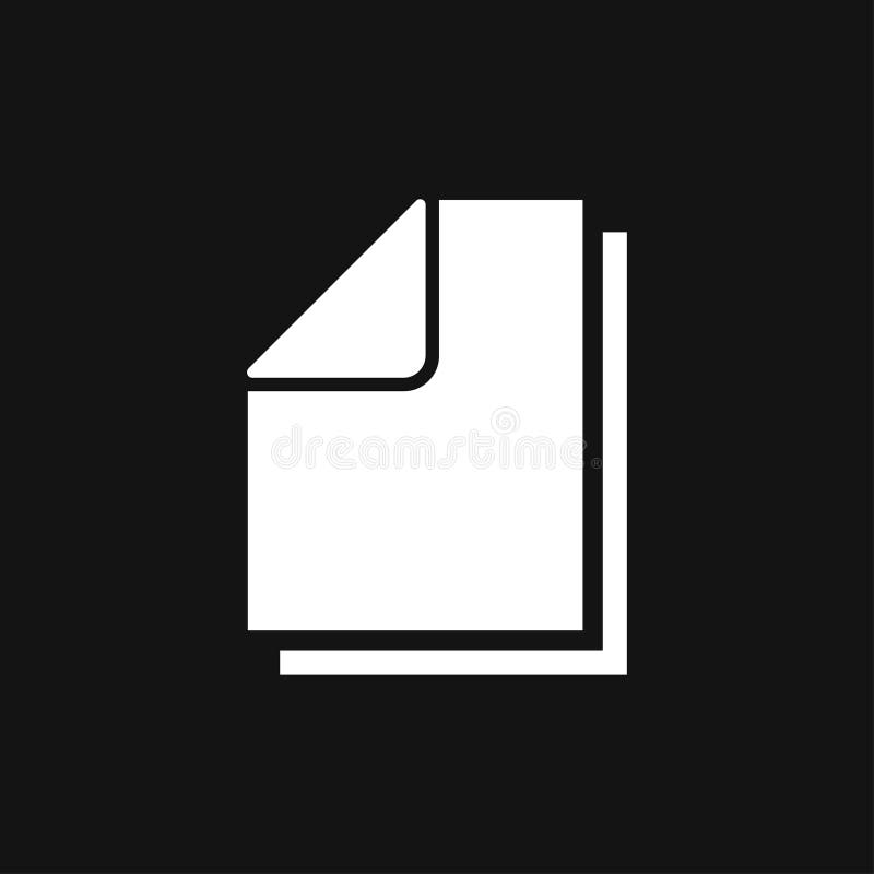 Copy Vector Icon. Duplicate App Symbol. Creative UI Item Stock Illustration - Illustration of ...