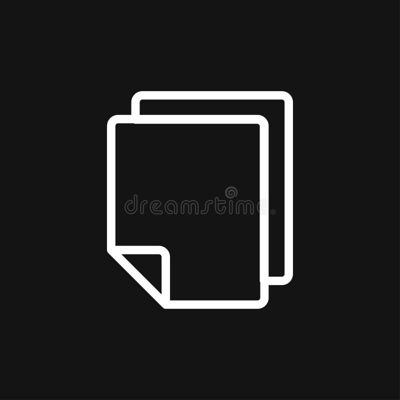 Copy Document Icon, Web Page Symbol, Copy File Icon. Stock Vector ...