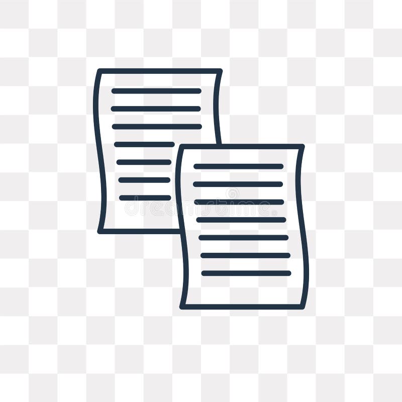 Copy Vector Icon Isolated on Transparent Background, Copy Trans Stock ...