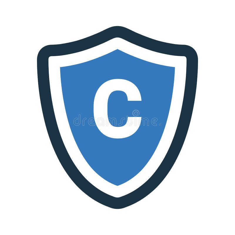 Copy Write, Protection Outline Icon. Line Art Design Stock Vector ...