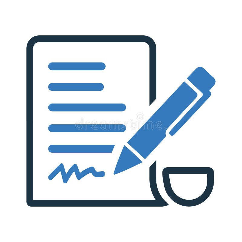 Copy Writing, Edit, Editing, Writing Icon. Simple Vector Design Stock ...