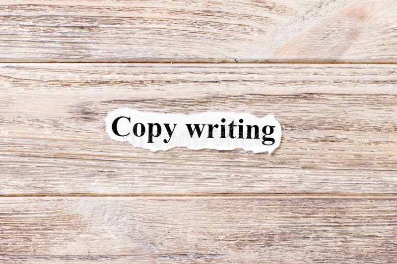 Copy Writing of the Word on Paper. Concept Stock Image - Image of ...