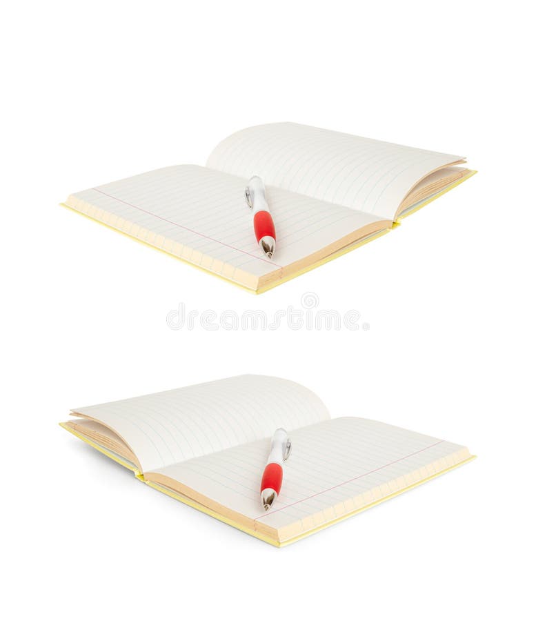 Copybook Mockup, Notebook on Office Desk with Copy Space for Text ...