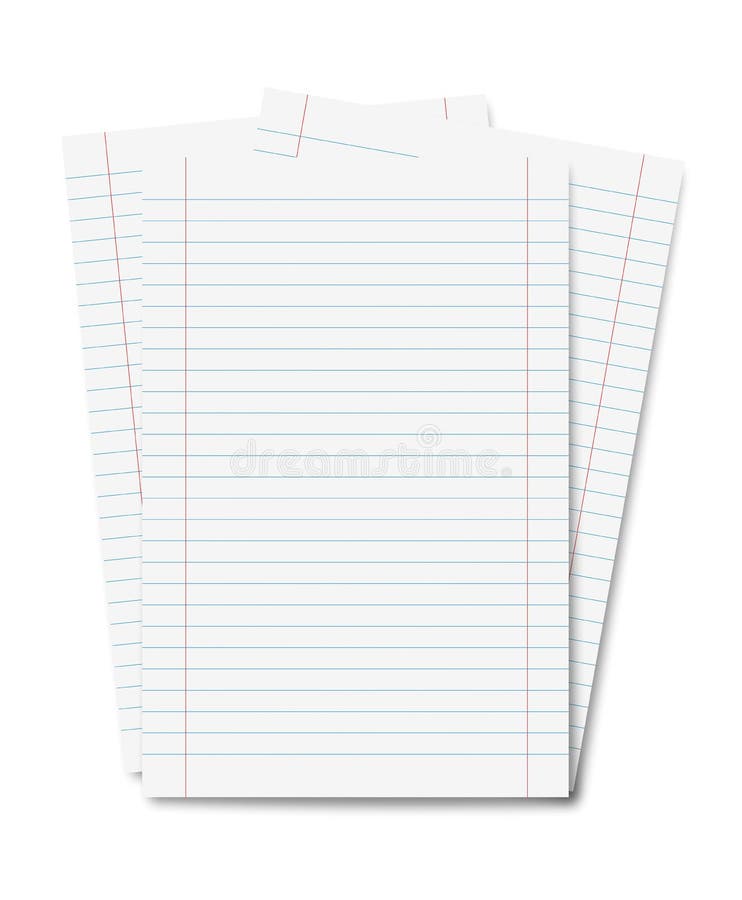 Copybook sheets isolated stock illustration. Illustration of notebook ...