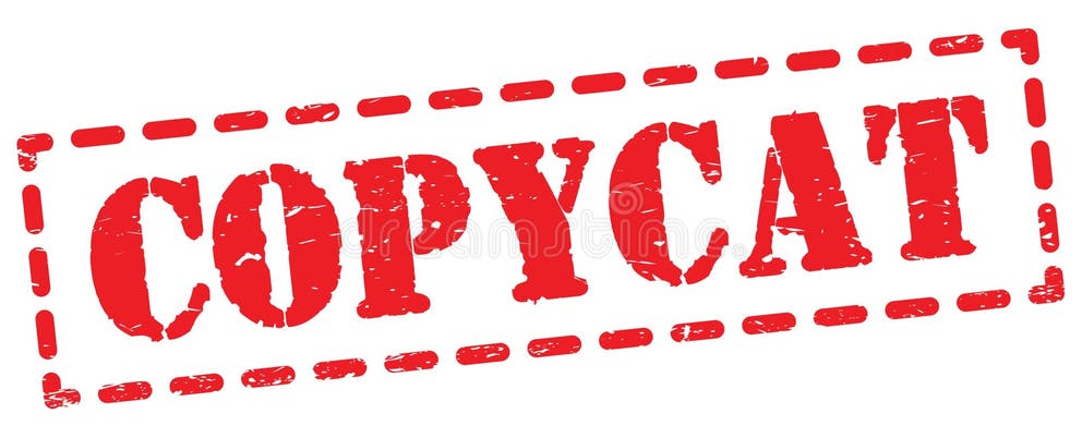 COPYCAT Text Written on Red Stamp Sign Stock Illustration ...