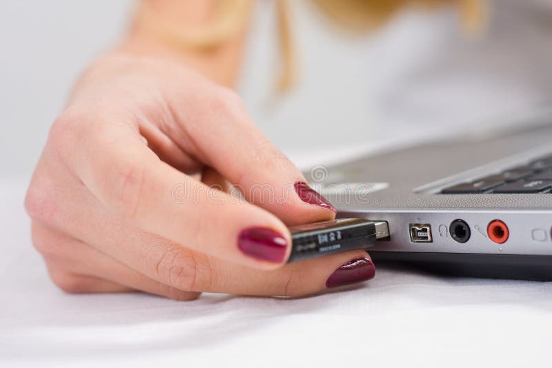 Copying stock photo. Image of save, sticking, pendrive - 8259532