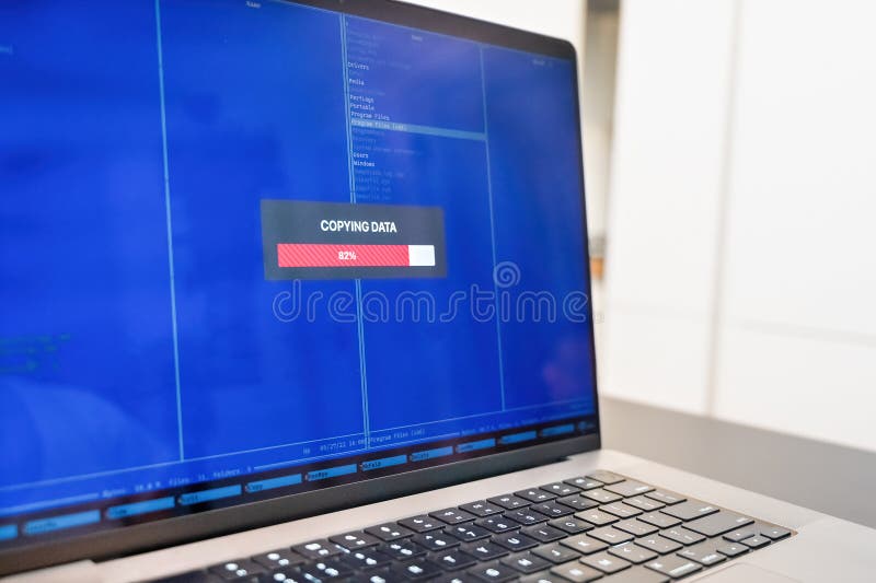 Copying Documents from a Pc. Folders with Documents on a Laptop ...