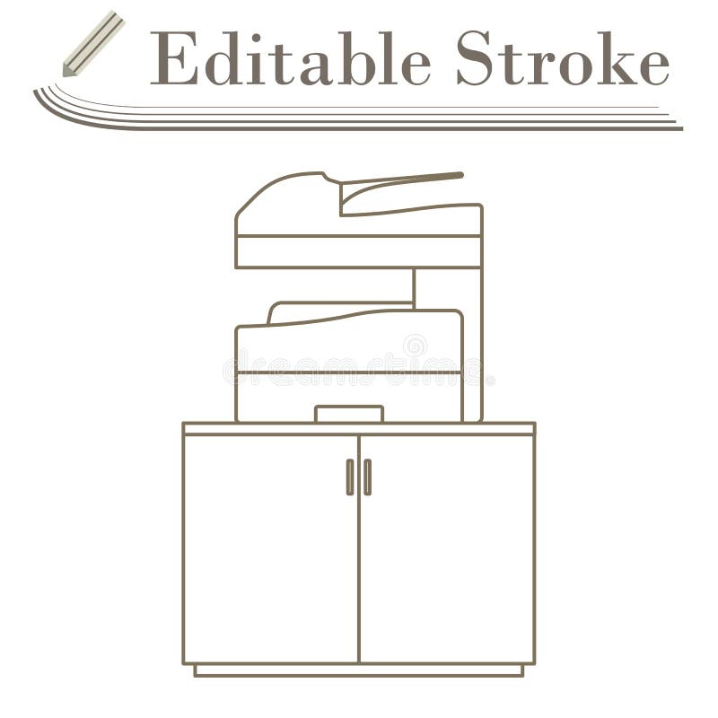 Copying Machine Icon stock vector. Illustration of isolated - 199768876