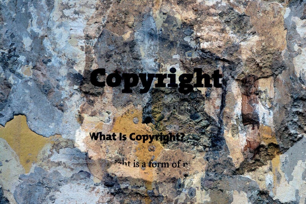 Copyright stock image. Image of printing, label, grunge - 173274909