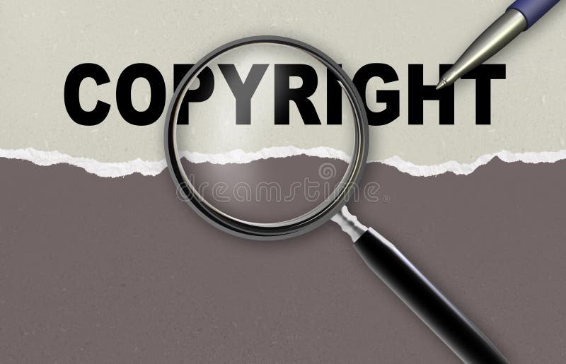 Copyright stock de ilustración. Ilustración de escritura - 47356862