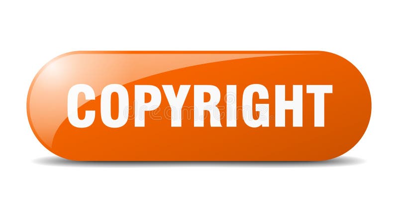 Copyright button or icon stock vector. Illustration of symbol - 6401251