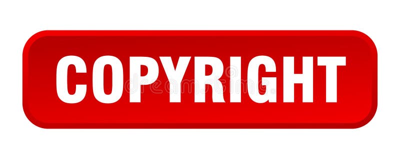 Copyright Button. Copyright Square 3d Push Button Stock Vector ...