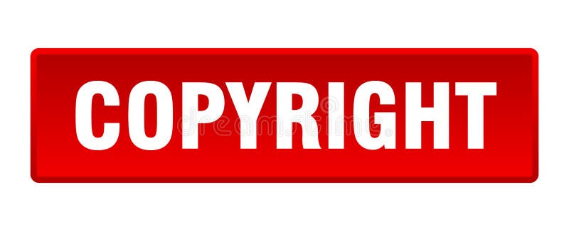 Copyright Button. Copyright Square 3d Push Button Stock Vector ...