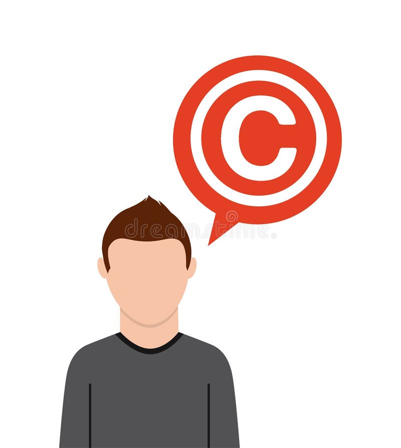 Copyright concept design stock illustration. Illustration of ...