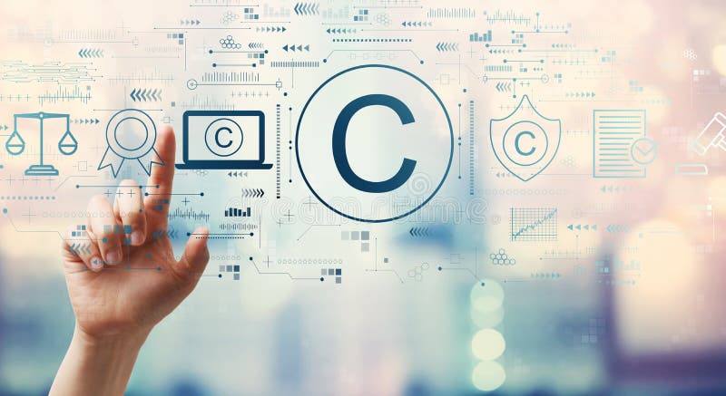 Copyright Concept with Person Holding a Light Bulb Stock Photo - Image ...