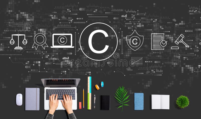 Copyright concept stock illustration. Illustration of protect - 41513508