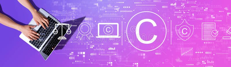 Copyright Concept with Person Holding a Light Bulb Stock Photo - Image ...