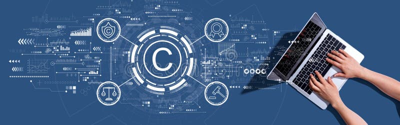 Copyright Concept with Person Holding a Light Bulb Stock Photo - Image ...