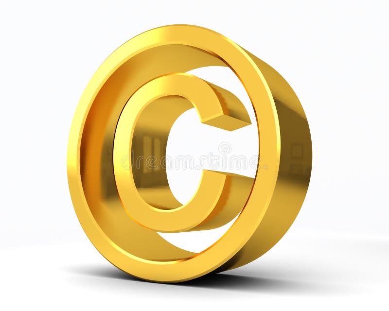 Illustrations 3D Du Signe De Copyright Du Globe Terrestre Illustration ...