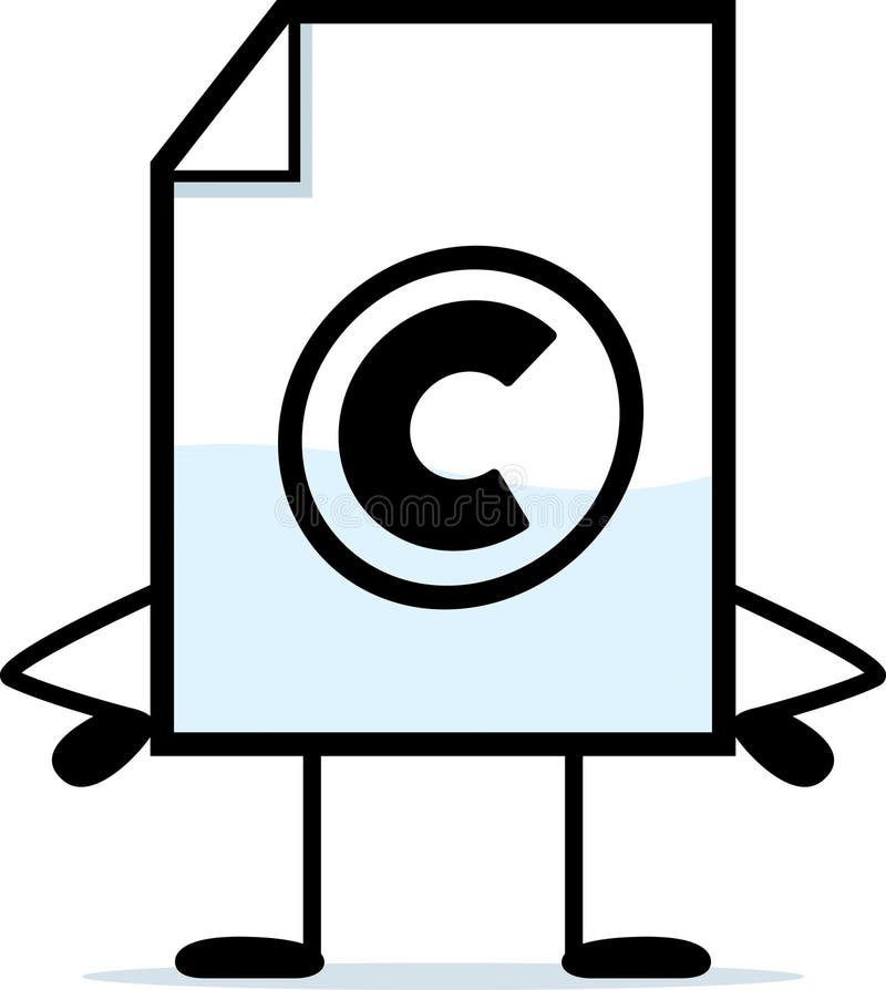 Copyright File stock vector. Illustration of file, cartoon - 47817777