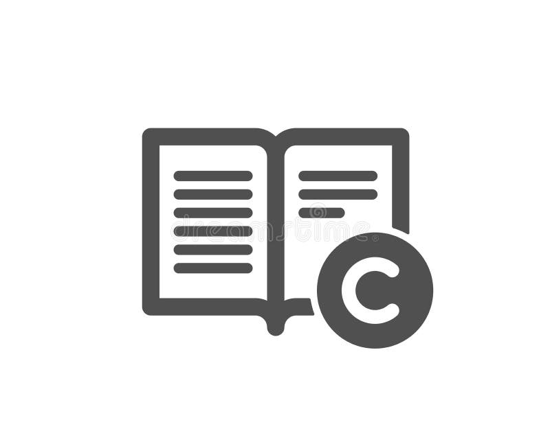 Copyright Icon. Copywriting or Book Sign. Vector Stock Vector ...