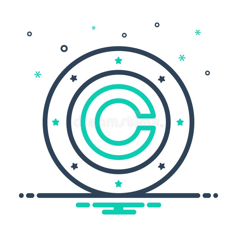 Mix Icon for Copyright, Label and Legal Stock Vector - Illustration of ...