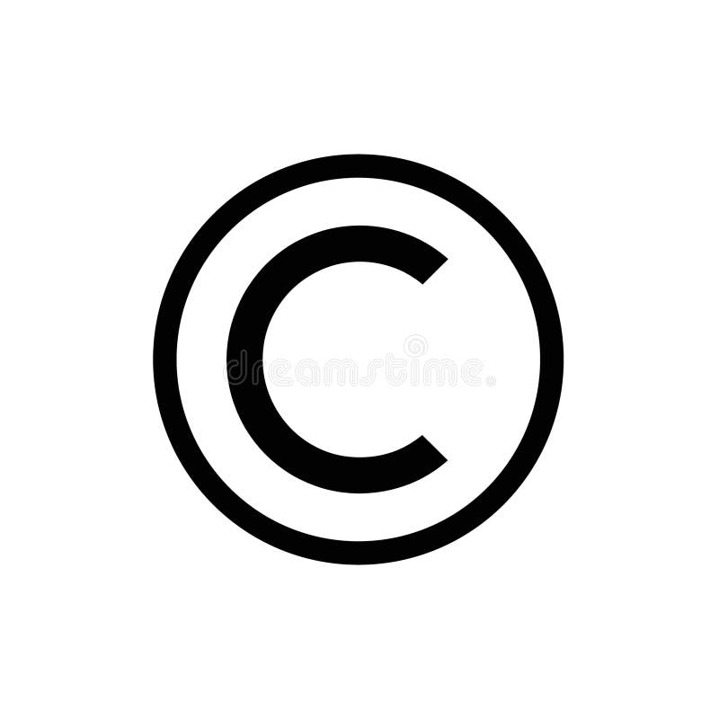 Copyright Icon Set Intellectual Property Illustrations for Legal and ...