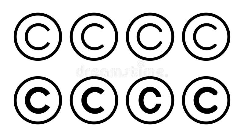Copyright Icon . Copyright Symbols Stock Vector - Illustration of ...