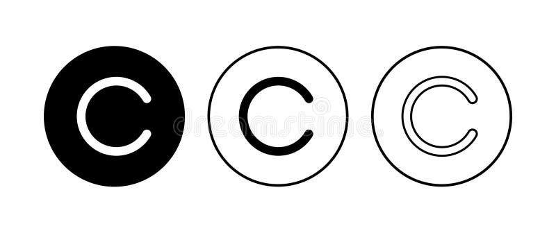 Copyright Icon . Copyright Symbols Stock Vector - Illustration of ...