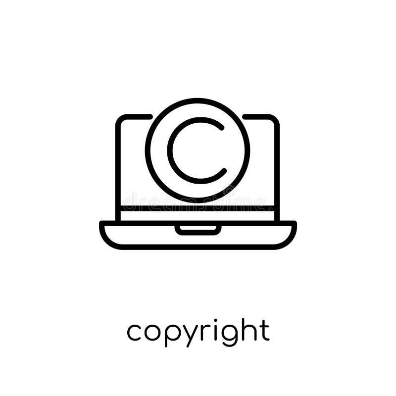 Copyright Linear Icon. Modern Outline Copyright Logo Concept on Stock ...