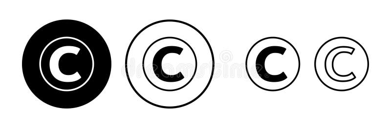 Copyright Icon . Copyright Symbol Stock Vector - Illustration of ...
