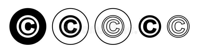Copyright Icon . Copyright Symbol Stock Vector - Illustration of trade ...