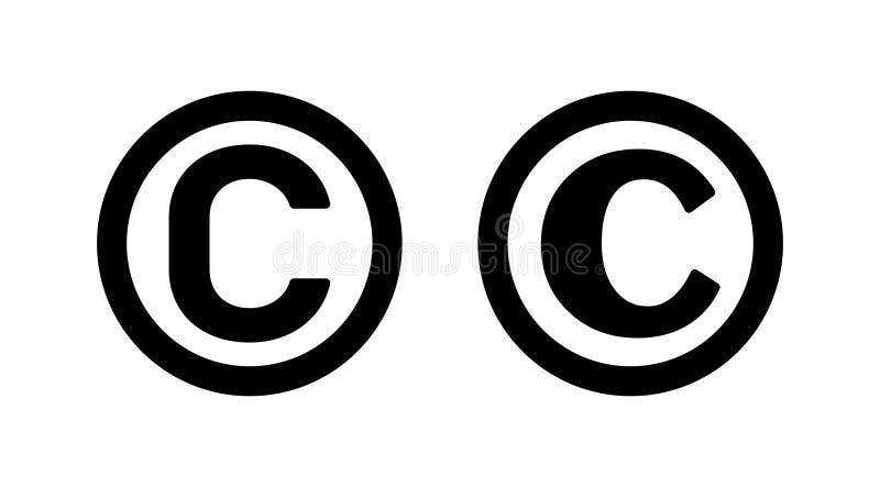 Copyright Icon . Copyright Symbol Stock Vector - Illustration of mark ...