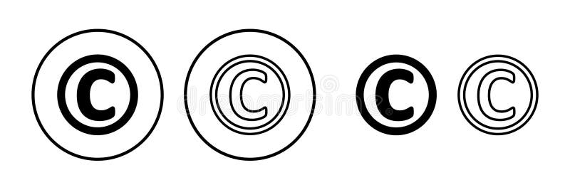 Copyright Icon Vector. Copyright Symbol Stock Vector - Illustration of ...