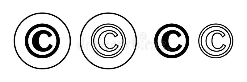 Copyright Icon . Copyright Symbol Stock Vector - Illustration of ...