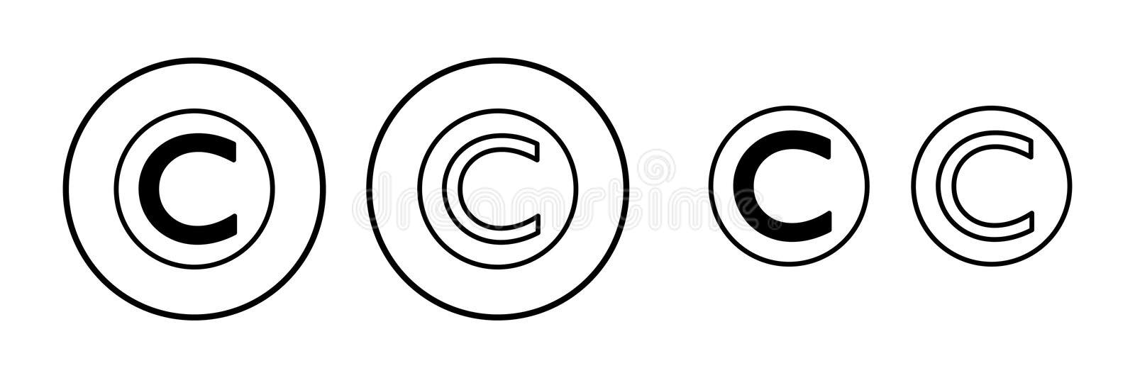 Copyright Icon . Copyright Symbol Stock Vector - Illustration of ...