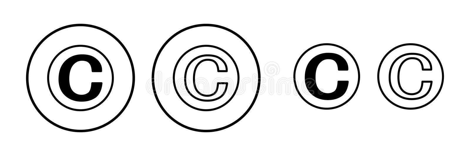 Copyright Icon . Copyright Symbol Stock Vector - Illustration of ...