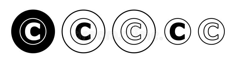 Copyright Icon . Copyright Symbol Stock Vector - Illustration of patent ...